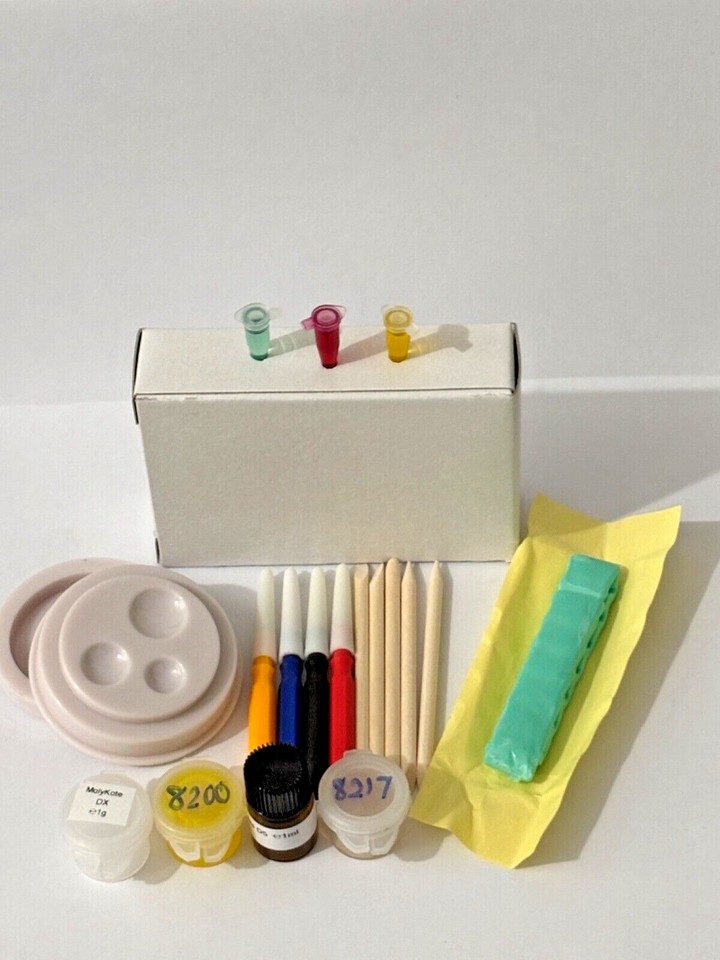 Starter Set Kit of Watch Oil Grease and Oiling Tools Moebius Molykote ...