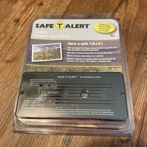 Safe-T-Alert 30-442-P-BL Black Flush Mount 12V RV Propane LP Gas Alarm ...