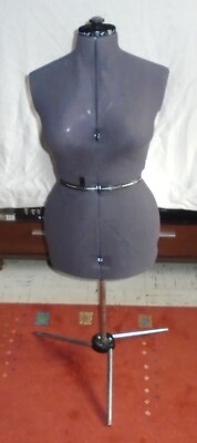 Adjustable Dressmakers Dummy Tailor's Dummy On Stand Grey Vintage Retro ...