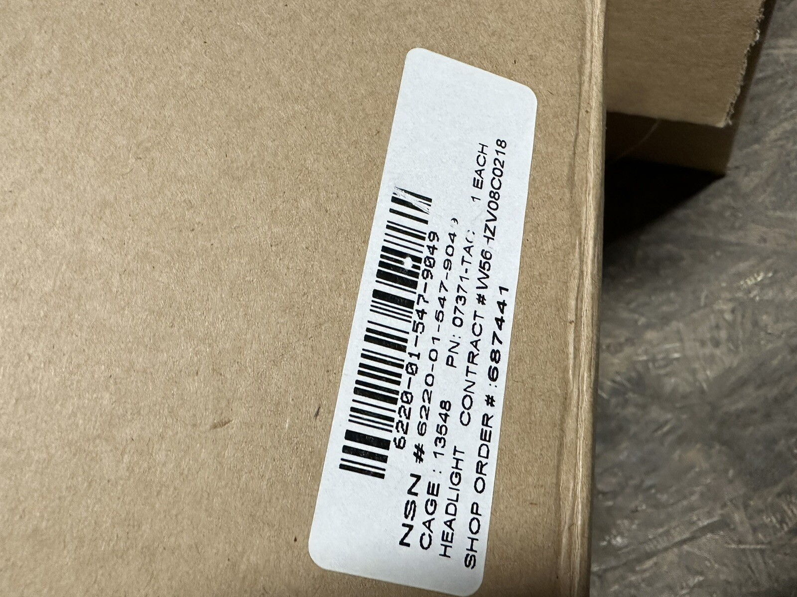 Military 24v LED Headlight Truck lite HMMWV M35A2 M35 M939 NSN 6220-01 ...