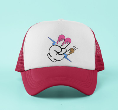 the shocker hat 2 in pinkie 1 in stink trucker hat. funny | eBay