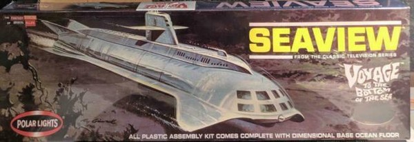 Seaview Voyage to The Bottom of Sea Submarine Model Kit Polar Lights ...