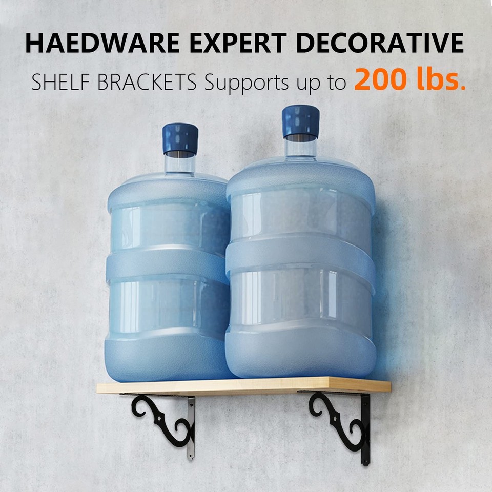 HOME MASTER HARDWARE 5 inch Shelf L Brackets Decorative Shelf Brackets ...