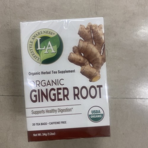 Lifestyle Awareness Organic Ginger Root Tea 20 Bags Caffeine Free | eBay