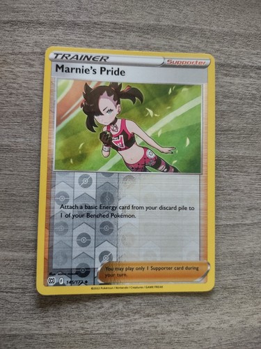 2020 Pokemon SWSH Brilliant Stars Trainer Marnie's Pride REVERSE HOLO ...