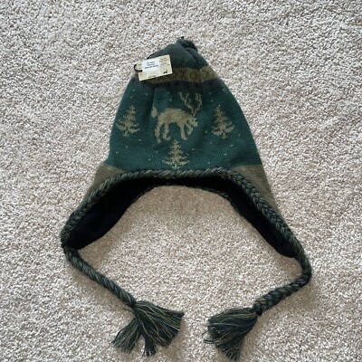 Peruvian Link - Moose Design Fleece Lined Child’s Hat | eBay