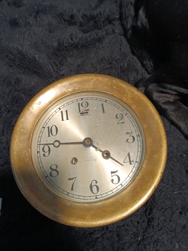 Rare 1920's Chelsea Boston Automatic Ship's Bell Remote Strike Clock 6 ...