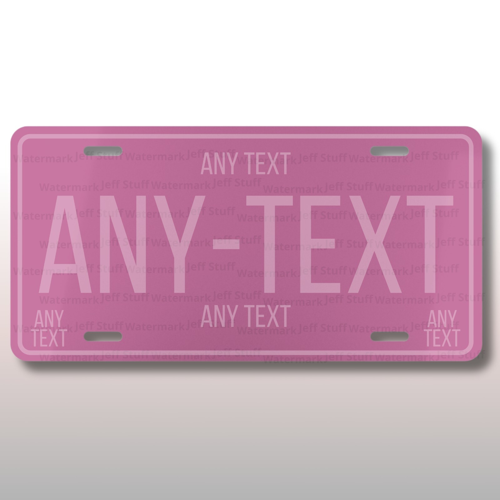 Personalized Custom Aluminum License Plate Any State & Text Multicolor ...