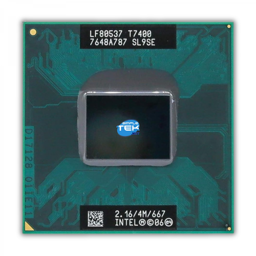 Intel Core 2 Duo T7400 CPU Processor SL9SE 2,16 GHZ PPGA478 Mobile ...
