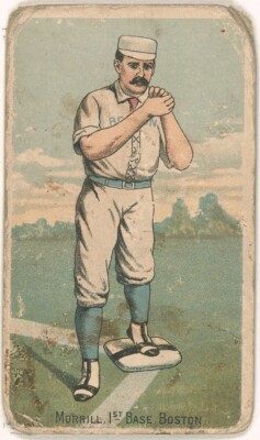 John Morrill - Boston Beaneaters - 1887 Buchner Gold Coin N284 Print ...