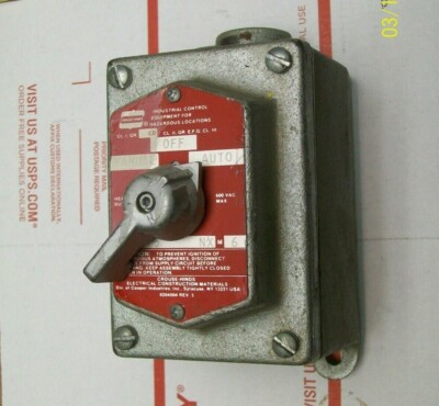 CROUSE HINDS DS675NXM6 EXPLOSION PROOF SWITCH with BOX ENCLOSURE | eBay