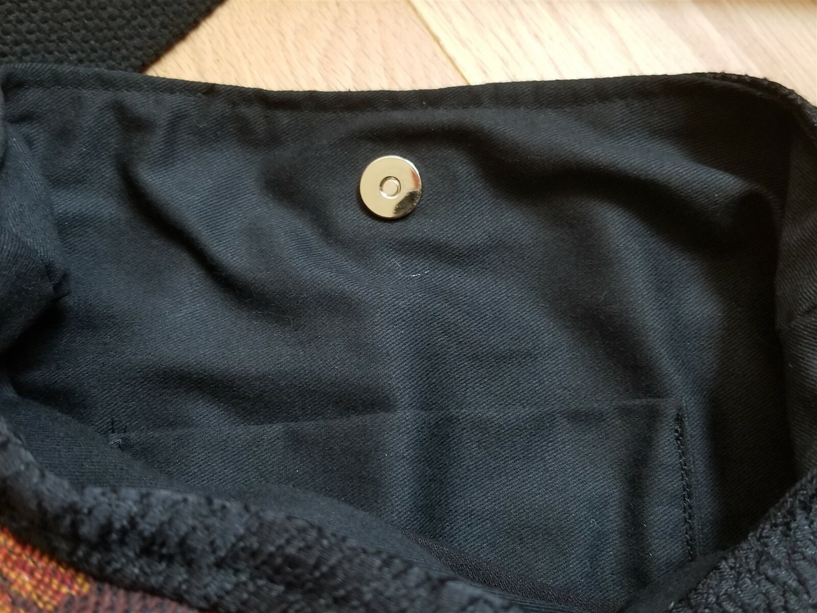 Brown & Rust Floral Pattern Upholstery Cross-Body Bag with Adjustable ...