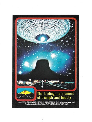 1978 Topps Close Encounters CE3K #61 The landing - a moment of (Sharp ...