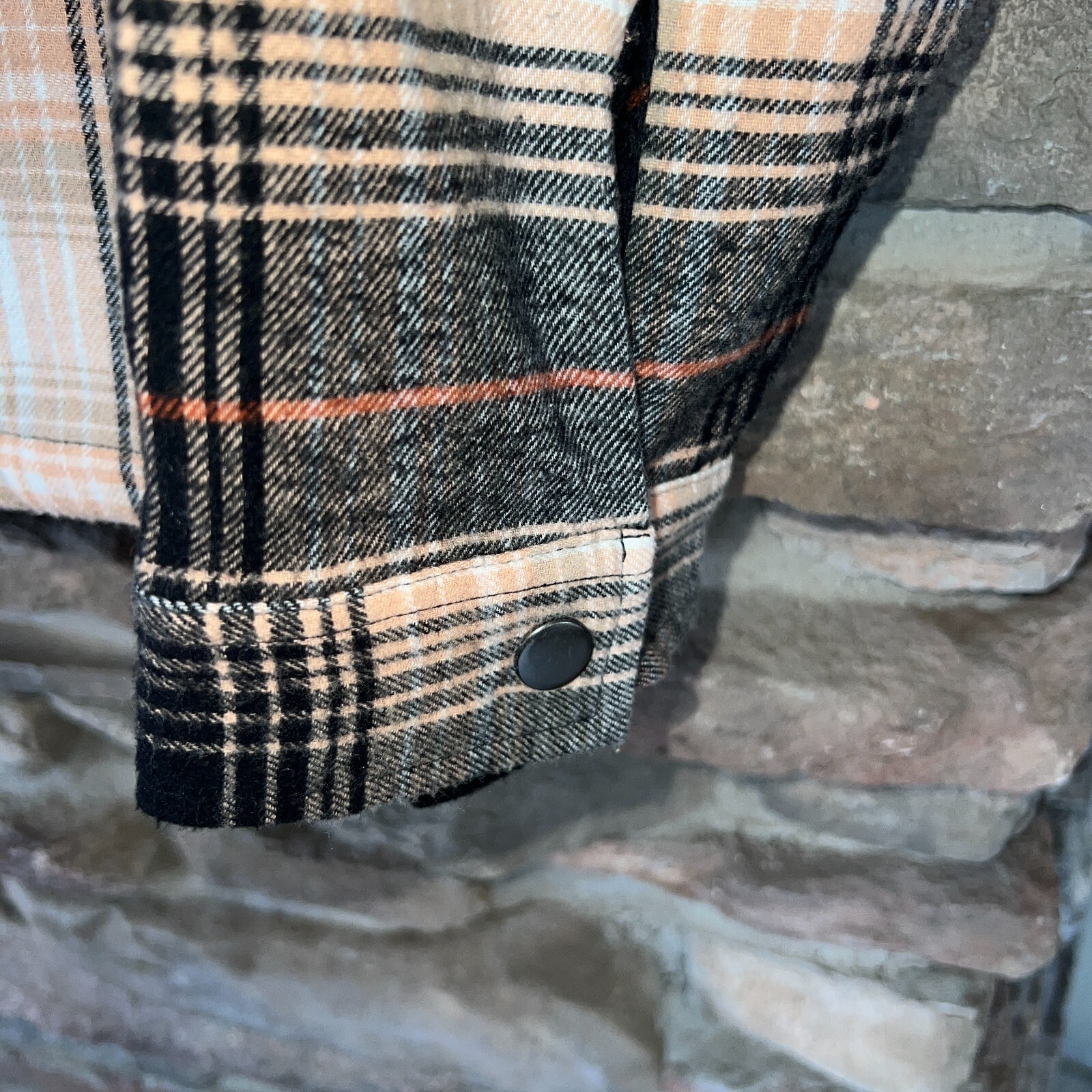 LUCKY BRAND Plaid Flannel Sherpa Lined Shacket Jacket Women's Size XL ...