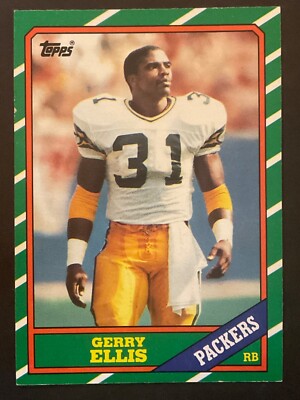 Gerry Ellis 1986 Topps Football Card #215 - Green Bay Packers Running ...