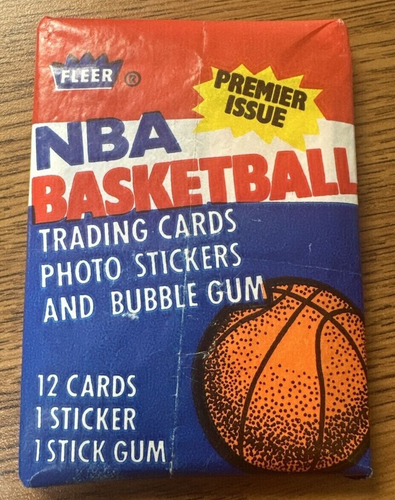 Fleer 1986-87 Basketball NBA Wax Pack card cards sealed Jordan rookie ...