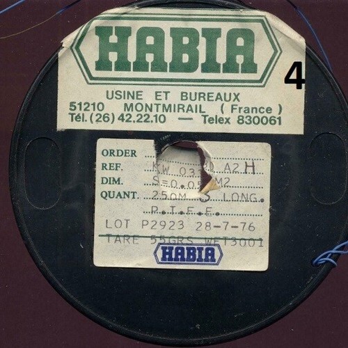 5 metres cable / fil wrapping / a wrapper bleu gauge 30, D: 0,22mm, S ...