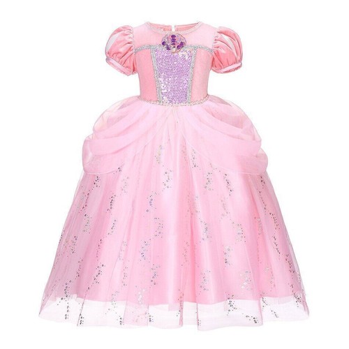 Little Mermaid Ariel Princess Dress Cosplay Costumes Kids Dress Up Gown ...