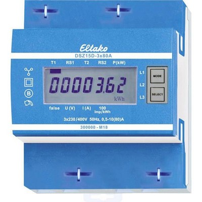 Eltako Digital 3-Phase Electricity Meter MID-Approved 80A | eBay UK