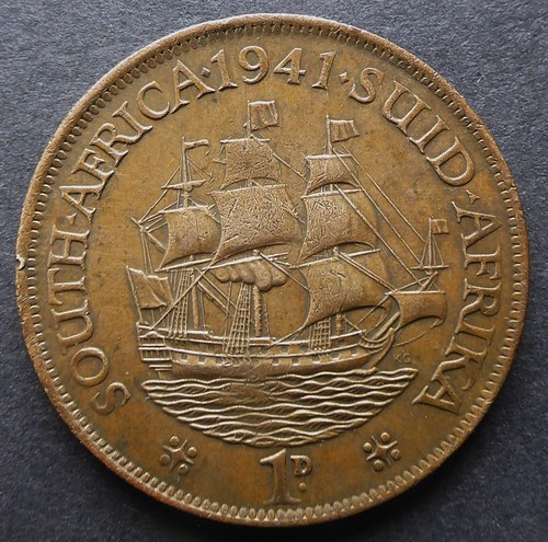 SOUTH AFRICA 1941 PENNY WORLD WAR II "Dromedaris SHIP" FREE SHIPPING | eBay