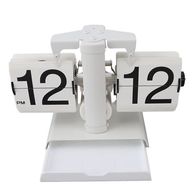 Flip Down Clock Mechanical Page Turning Clock For Office Retro Style | eBay