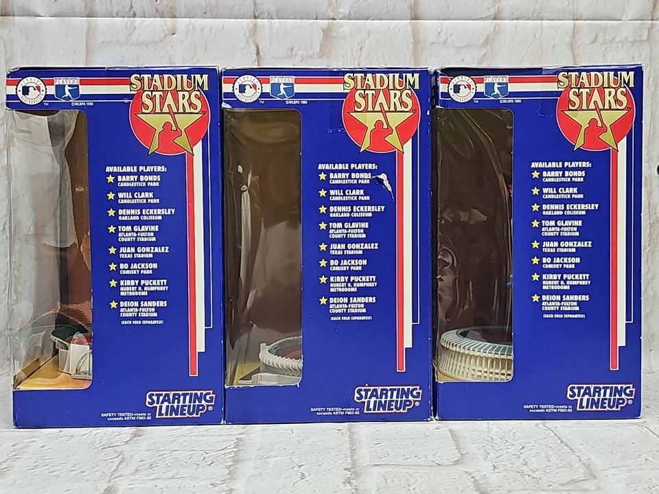 LOT OF 3 Starting Lineup Stadium Stars Collectible 1994 LIMITED EDITION ...