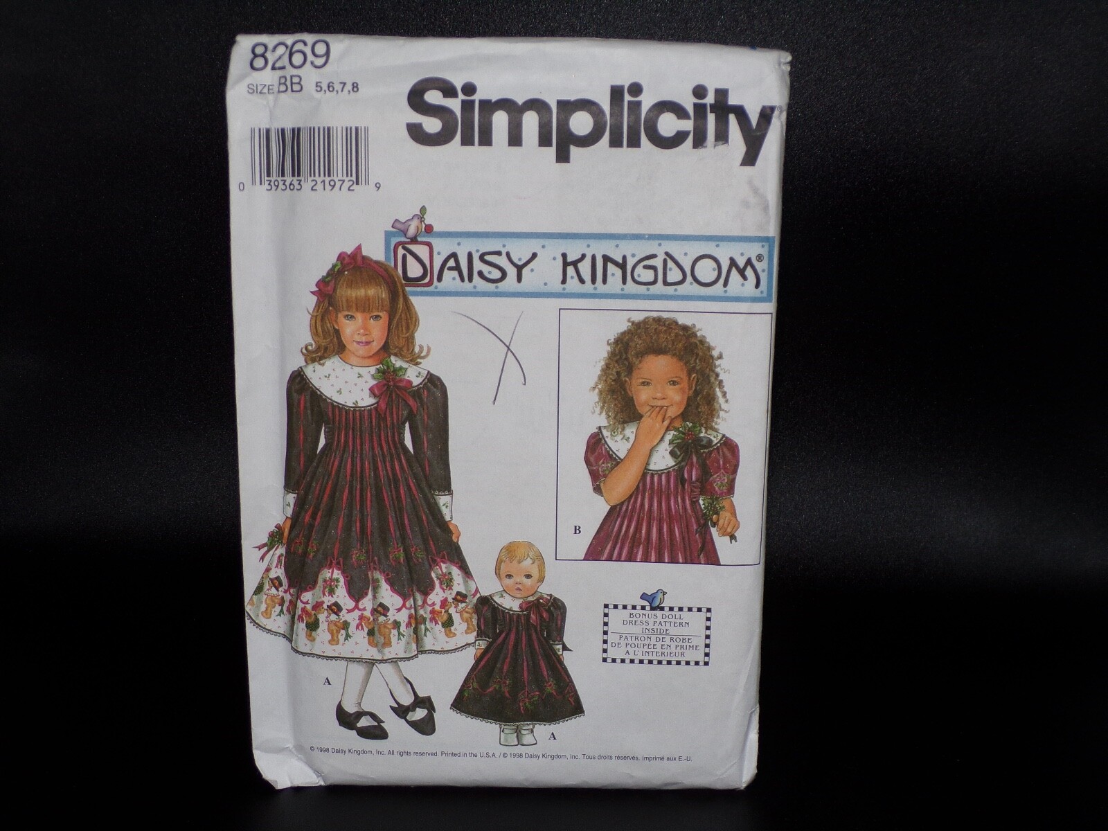 🌷 DAISY KINGDOM-SIMPLICITY #8269 - GIRLS SPECIAL OCCASION DRESS PATTERN 5-8 FF | eBay