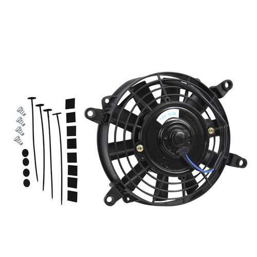 7" Slim Electric Universal Radiator Cooling Push Pull Fan+Mounting Kit ...