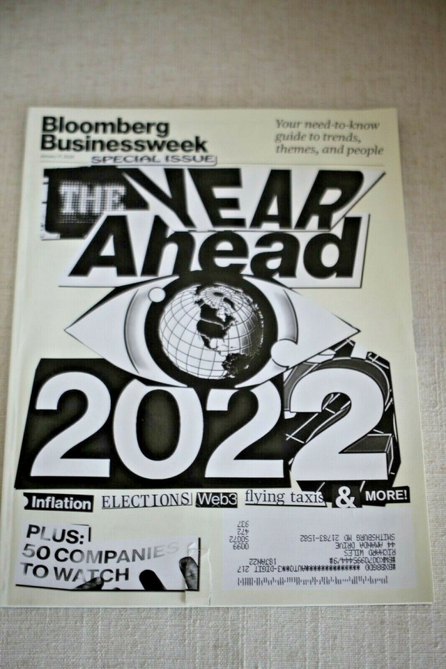 New Bloomberg Businessweek Magazine JAN 17, 2022 The Year Ahead 2022 ...