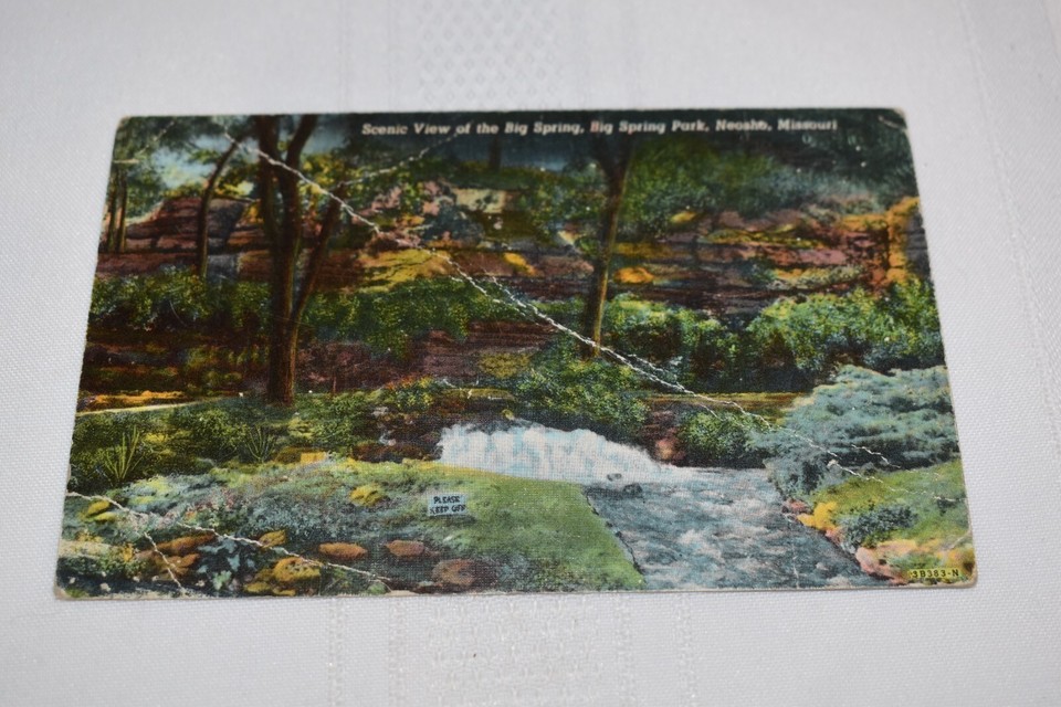 Scenic View of the Big Spring Big Spring Park Nesho Missouri Postcard ...