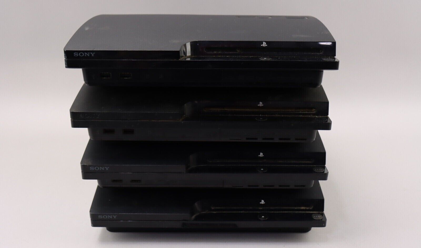 Lot of 4 Sony PlayStation 3 PS3 Slim Consoles Only Broken AS-IS for ...