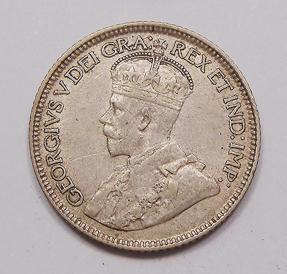 1920 Ten Cents EF * Beautiful HIGH Grade BETTER King George V Canada ...