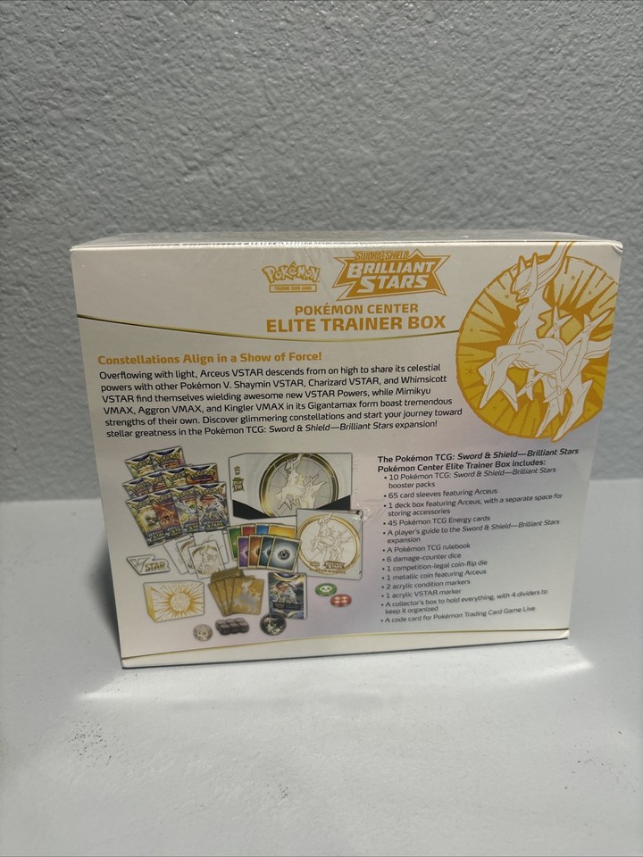 Pokemon Center Exclusive Brilliant Stars Elite Trainer Box (ETB) - Read ...