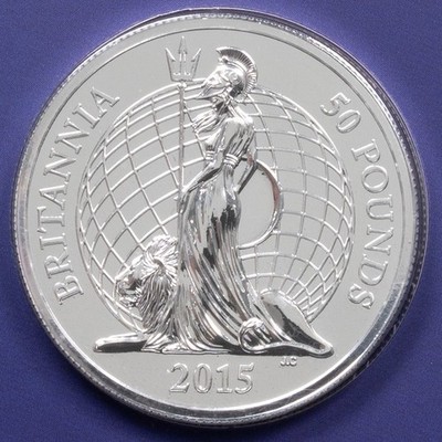 £50 Fine Silver Bullion Coin Britannia Royal Mint 2015 UK | eBay UK