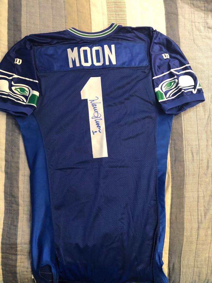 1998 Warren Moon Seattle Seahawks Game Used Jersey Signed w/COA | eBay