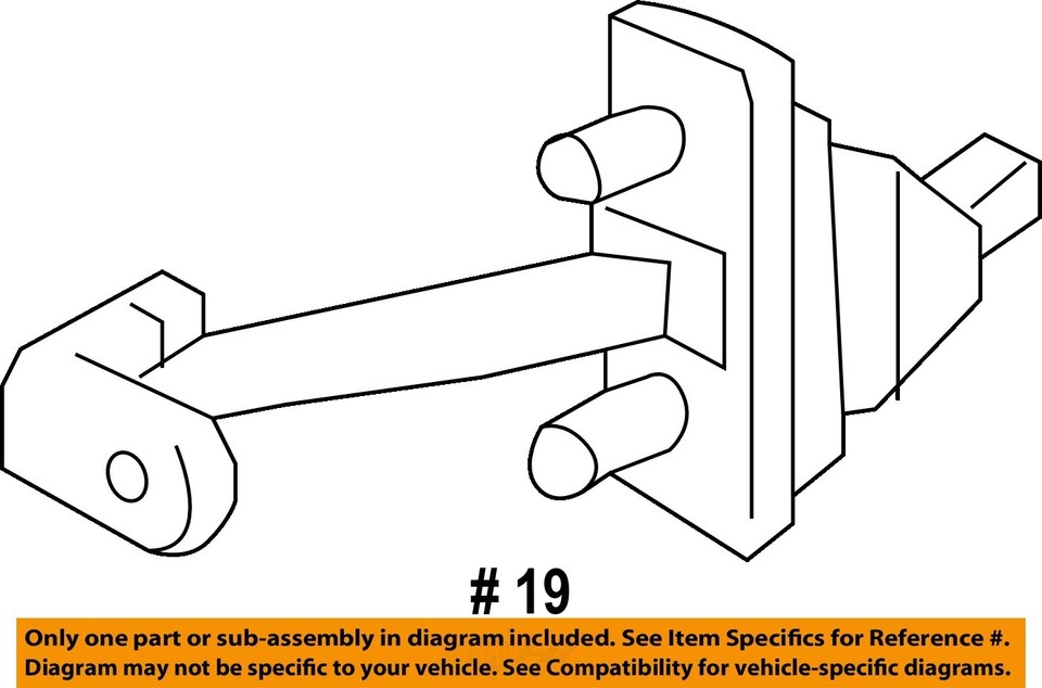 TOYOTA OEM 05-15 Tacoma Front Door-Check Arm 6861004021 | eBay