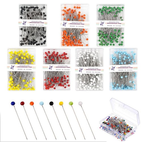 Hemming Tailors Pins Assorted Colors 100pcs 45mm for Sewing and Crafts ...