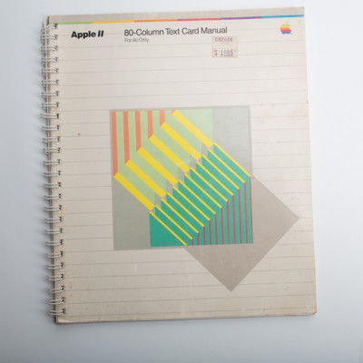 VINTAGE Apple II 80-Column Text Card Manual Apple IIe Only | eBay