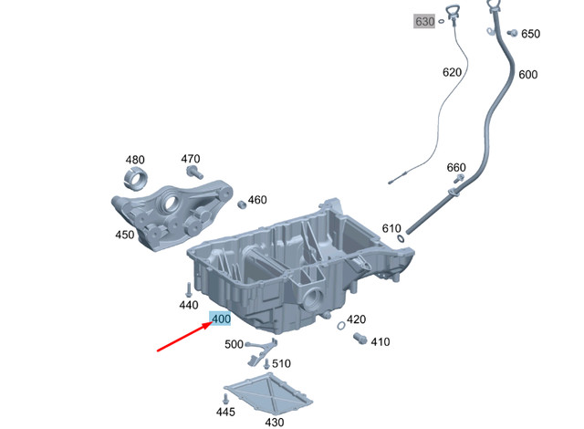 MERCEDES-BENZ E W213 Oil Pan Upper Part A2740108602 GENUINE for sale ...