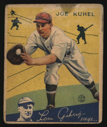 1934 Goudey #16 Joe Kuhel POOR Senators 576064 | eBay