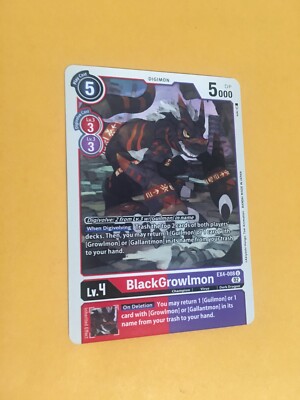 BlackGrowlmon EX4-008 U Digimon CCG | Alternative Being Near Mint English | eBay
