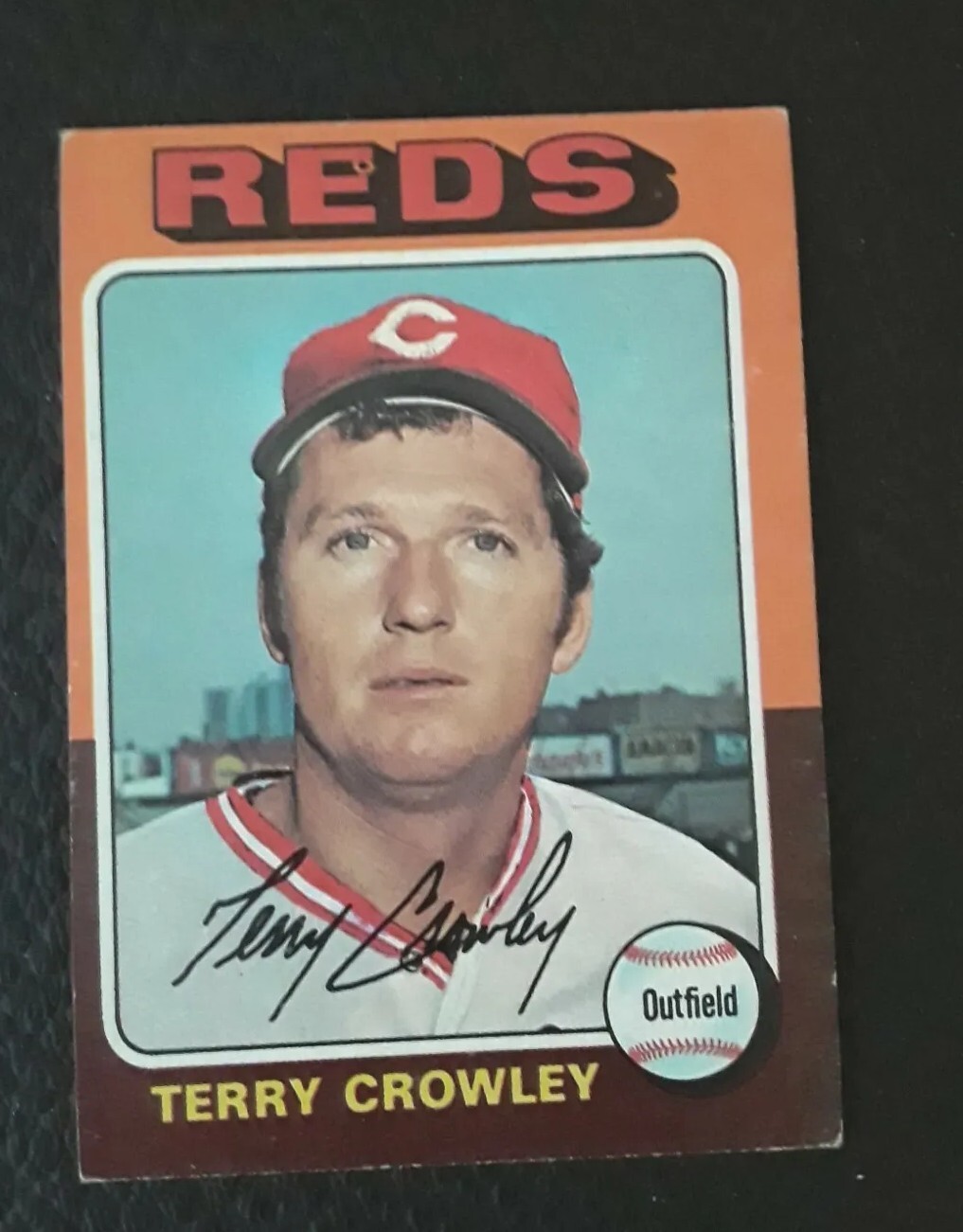 1975 Topps TERRY CROWLEY baseball card #447. CINCINNATI REDS | eBay