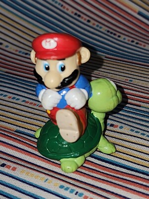 Vintage Super Mario Figure PVC Applause 1989 Mario Jumping Koopa Troopa ...