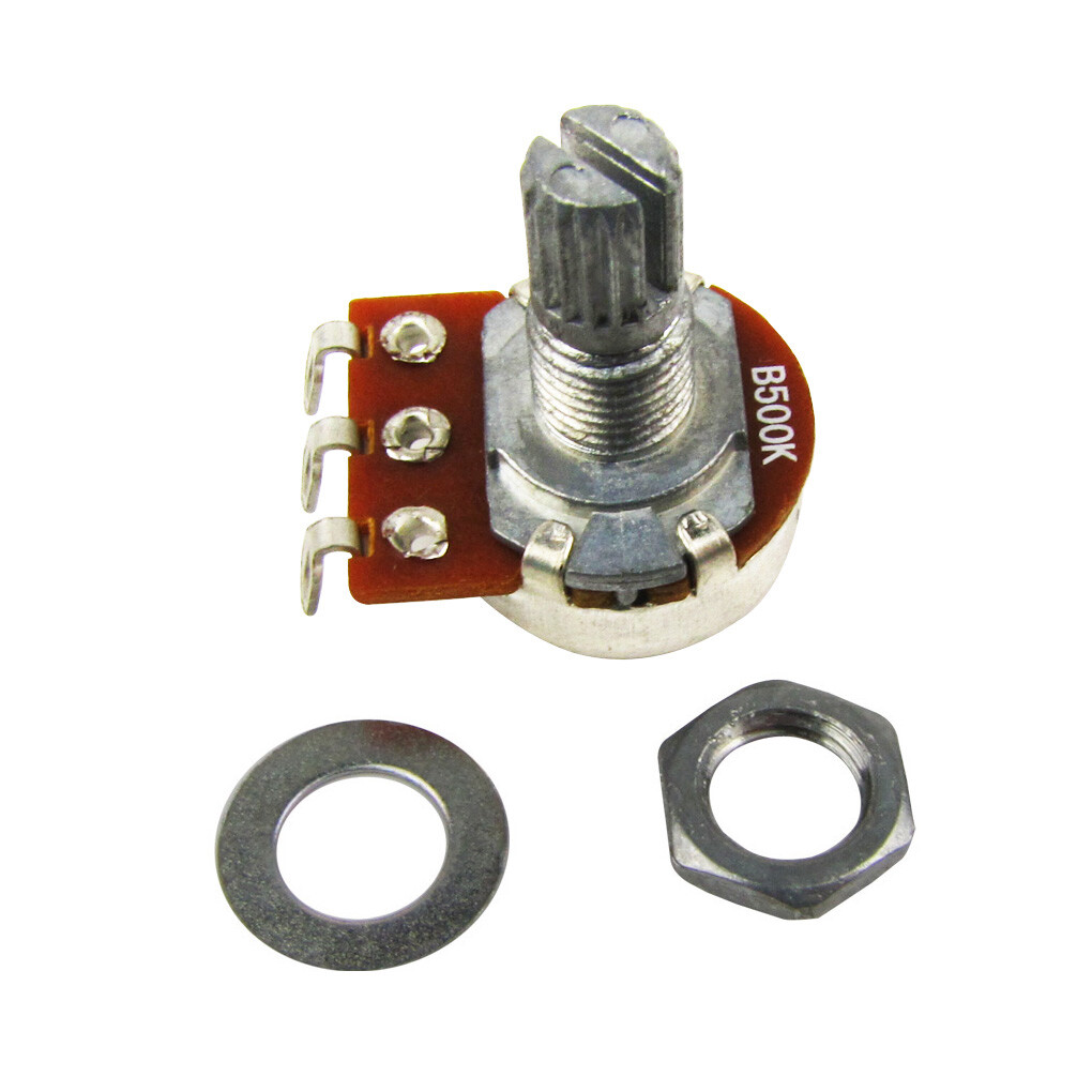 2PCS Guitar Small Potentiometers Short Split Shaft Pots A250K/A500K ...