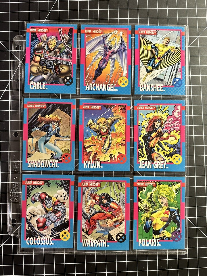 RARE X-MEN 1992 Impel Trading Cards Set - FULL HOLOGRAM, DANGER ROOM ...