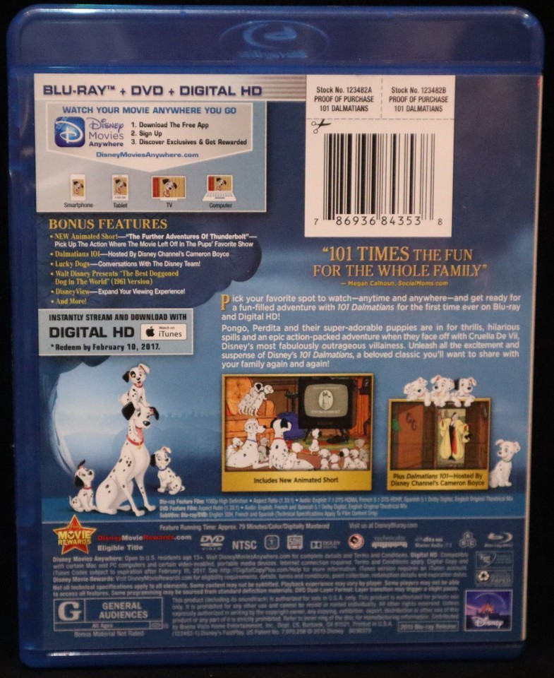 101 DALMATIONS Diamond Edition Blu-Ray / DVD **NEW** Sealed Copy | eBay UK