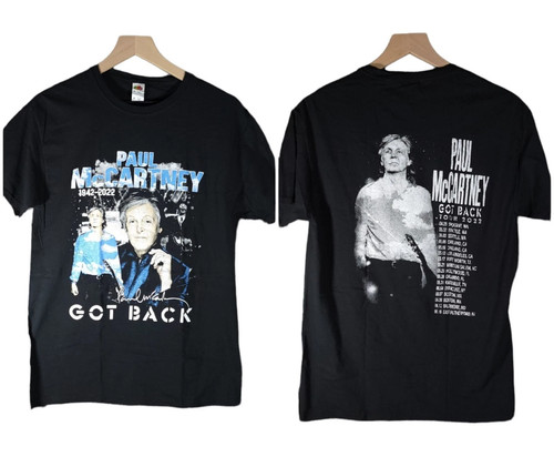 Paul McCartney Got Back Tour 2022 T-shirt Short Sleeves | eBay