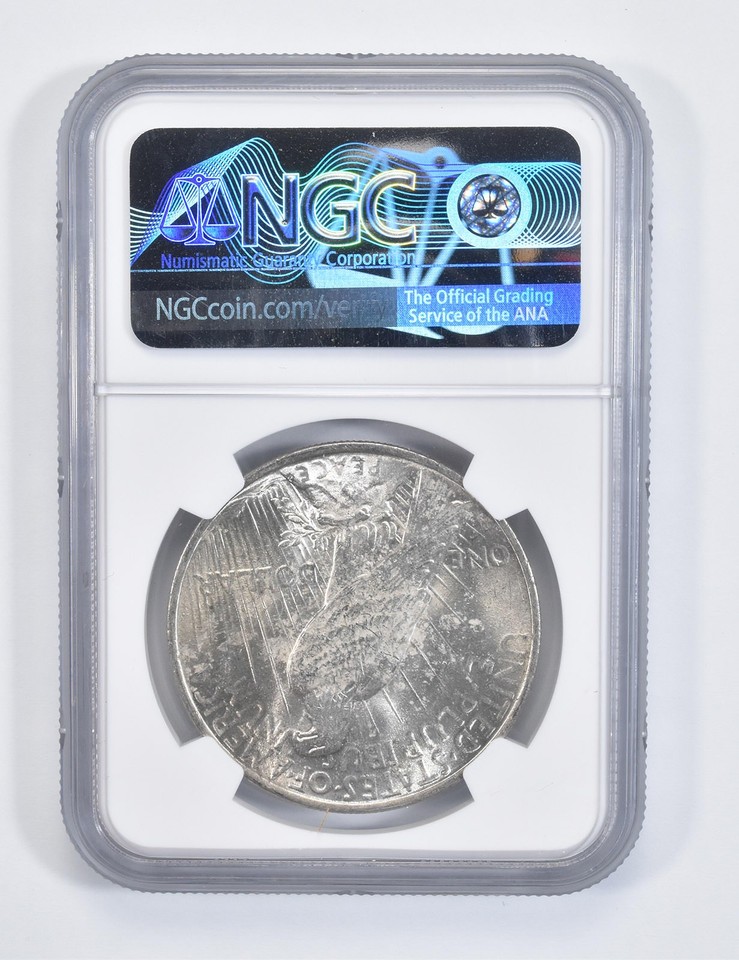 1924 Peace Silver Dollar MS BU Unc NGC Flag 100th Ann Label *3659 | eBay