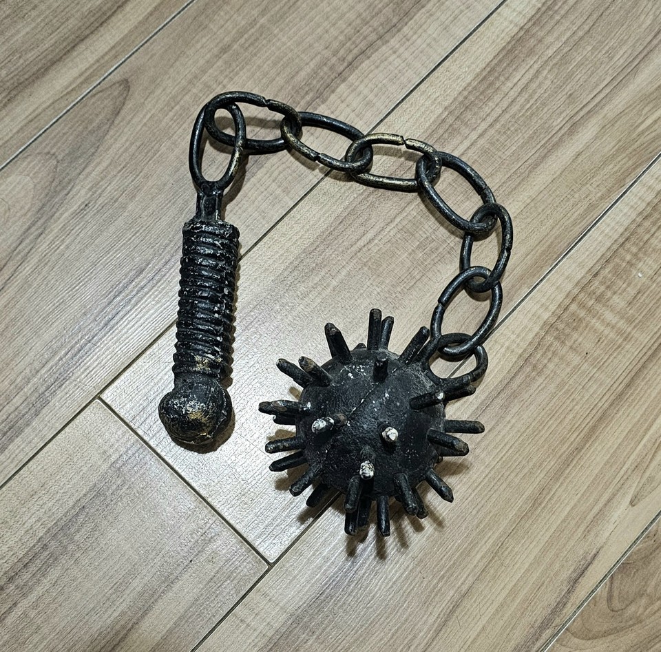 VINTAGE METAL MEDIEVAL FLAIL COSPLAY COLLECTOR WEAPON | eBay