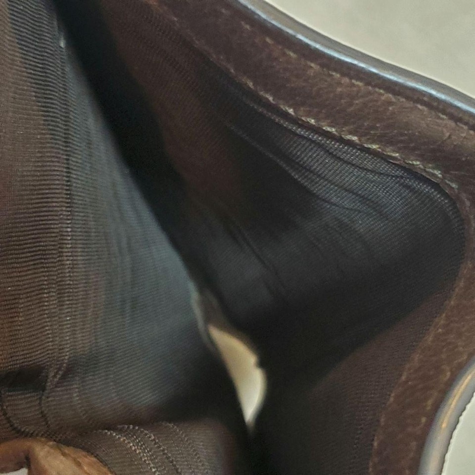 Gucci Sherry Line Brown Diaper Bifold Wallet Coin Purse Authentic | eBay